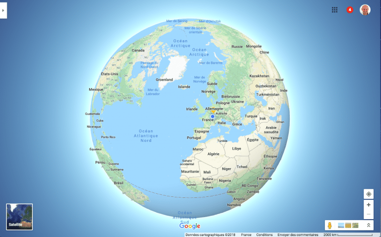 La Terre n'est plus plate avec Google Maps - Abondance