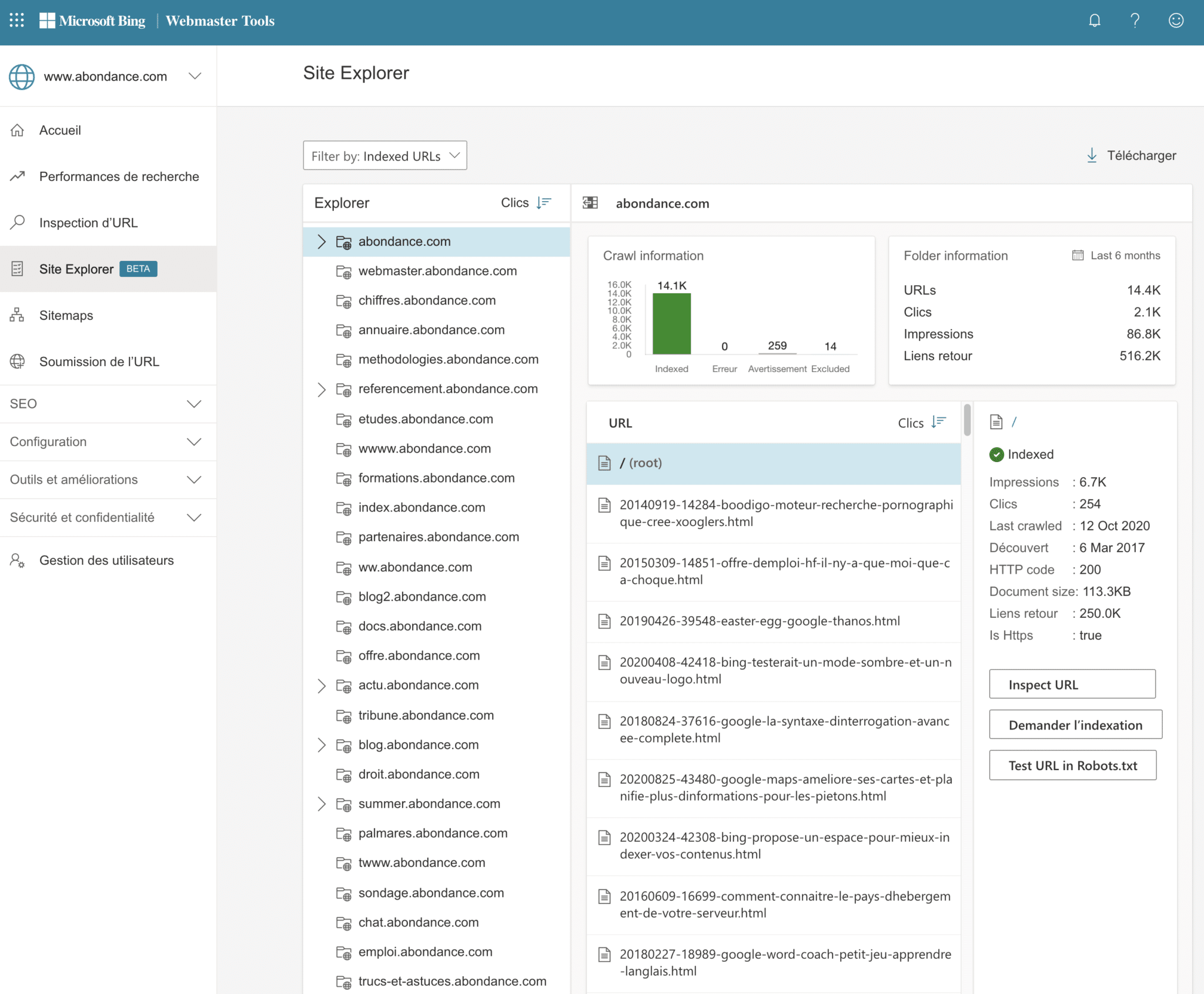 Bing lance officiellement Site Explorer dans ses Webmaster Tools ...