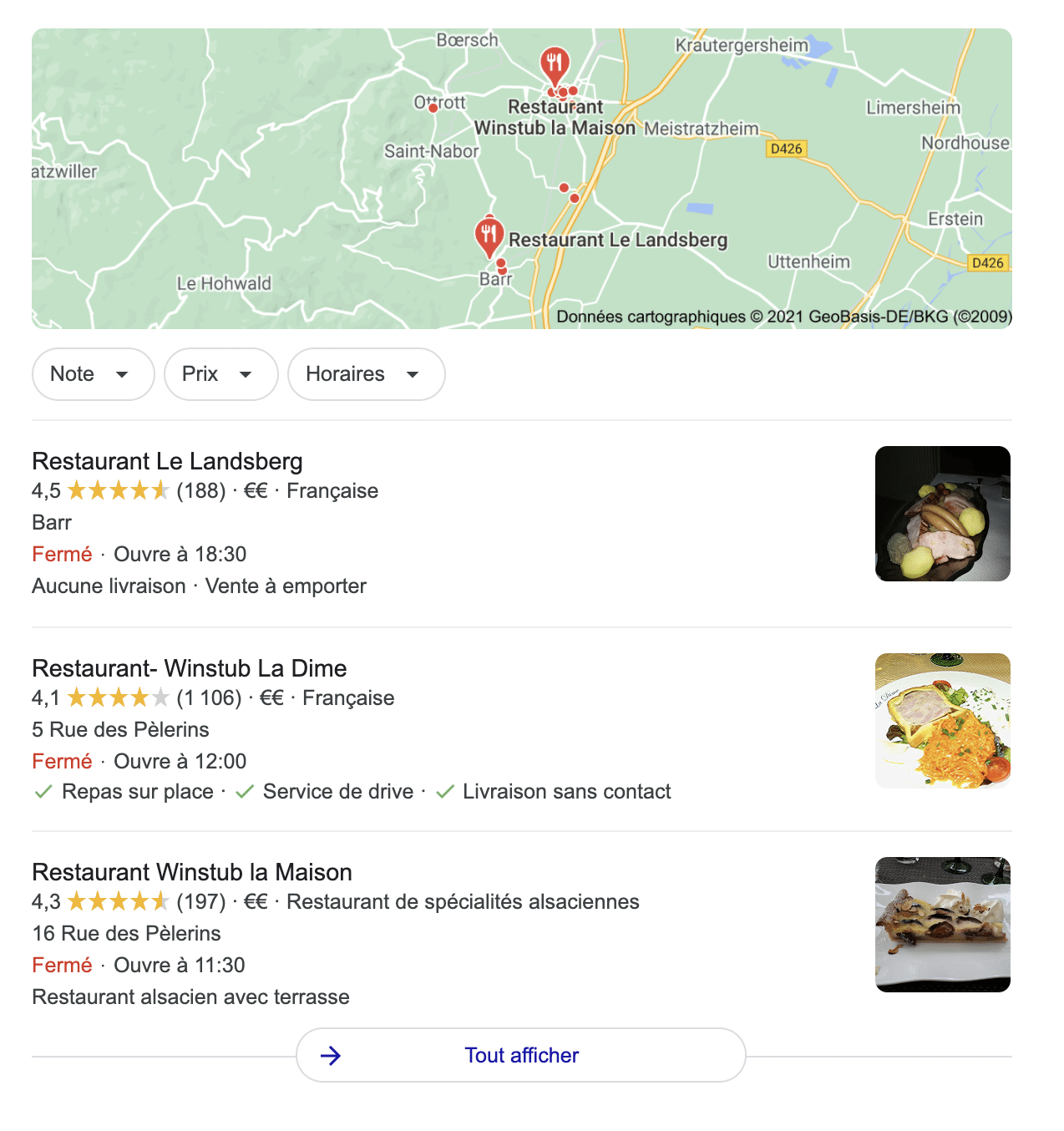 Près de 40% des requêtes sur Google affichent un « Pack Local » - Abondance