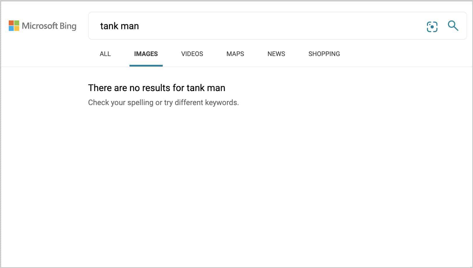 Bing bloque les images du « Tank man » de la place Tiananmen et plaide ...