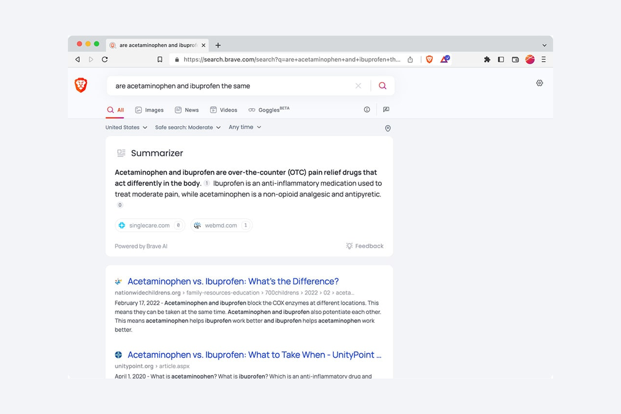Brave Search ajoute la fonctionnalité Summarizer - Abondance